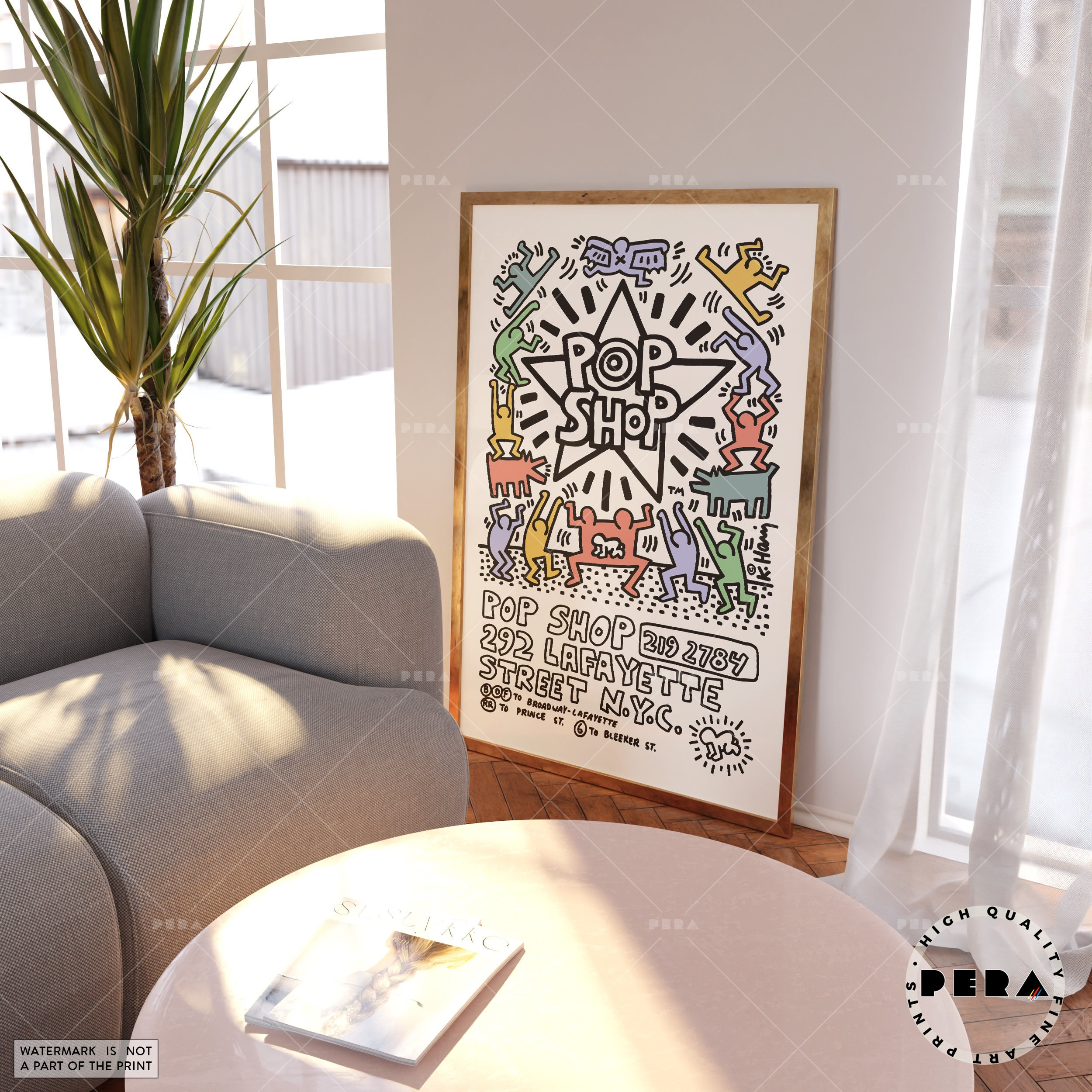 Keith Haring Print, Pop Shop, Keith Haring Poster, Pop Art Print, Retro ...