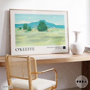 Georgia O'keeffe, Ghost Ranch Landscape 1936, Famous Art, O'keeffe Art ...