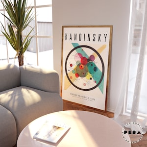 Kandinsky - Circles in a Circle, Wassily Kandinsky Print, Exhibition ...