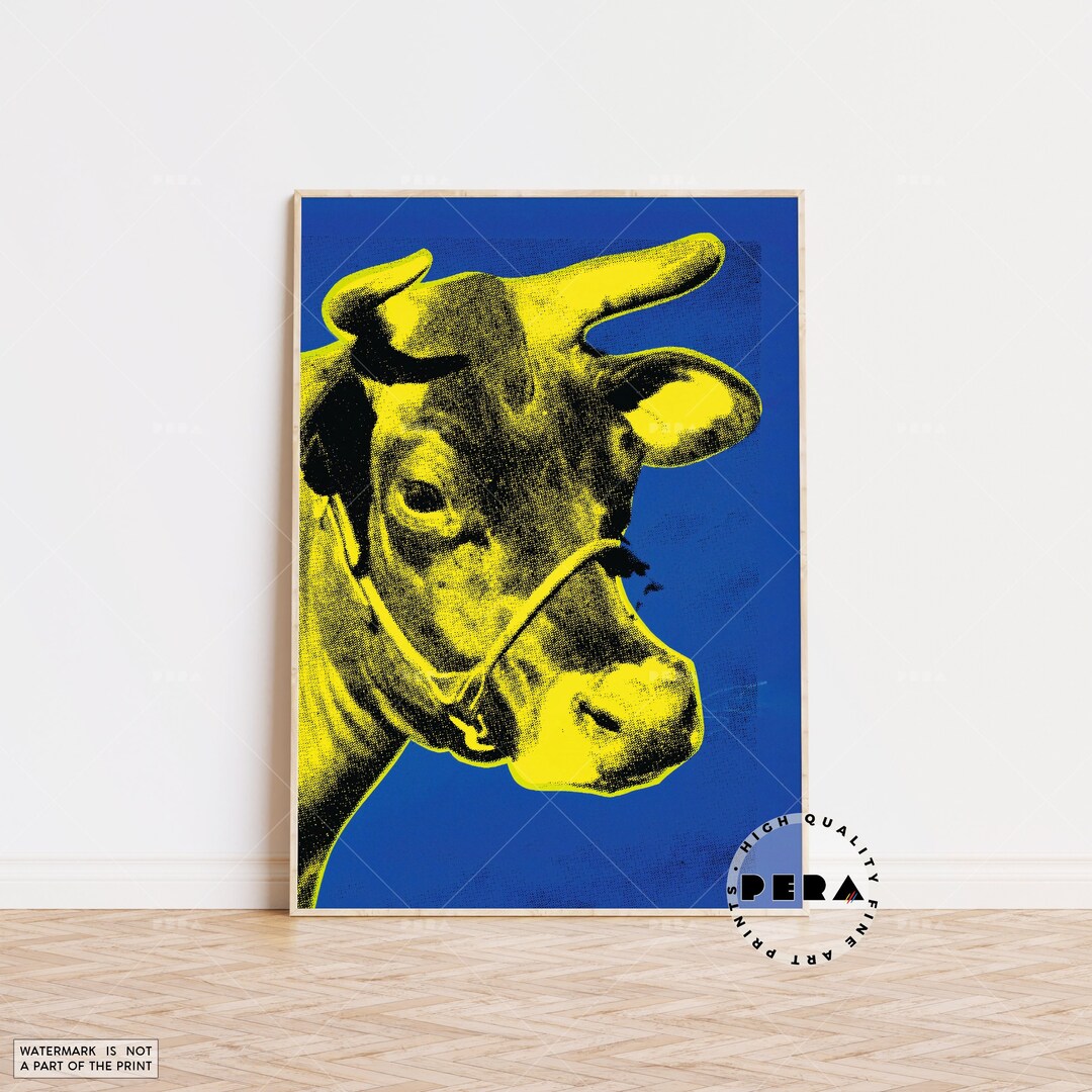 Andy Warhol, Cow 1966, Andy Warhol Print, Pop Art, Retro Poster, Modern ...