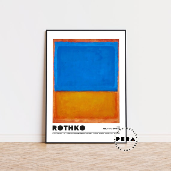 Mark Rothko Exhibition Poster Mark Rothko Art Poster Museum | Etsy