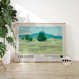 Georgia O'keeffe, Ghost Ranch Landscape 1936, Famous Art, O'keeffe Art ...