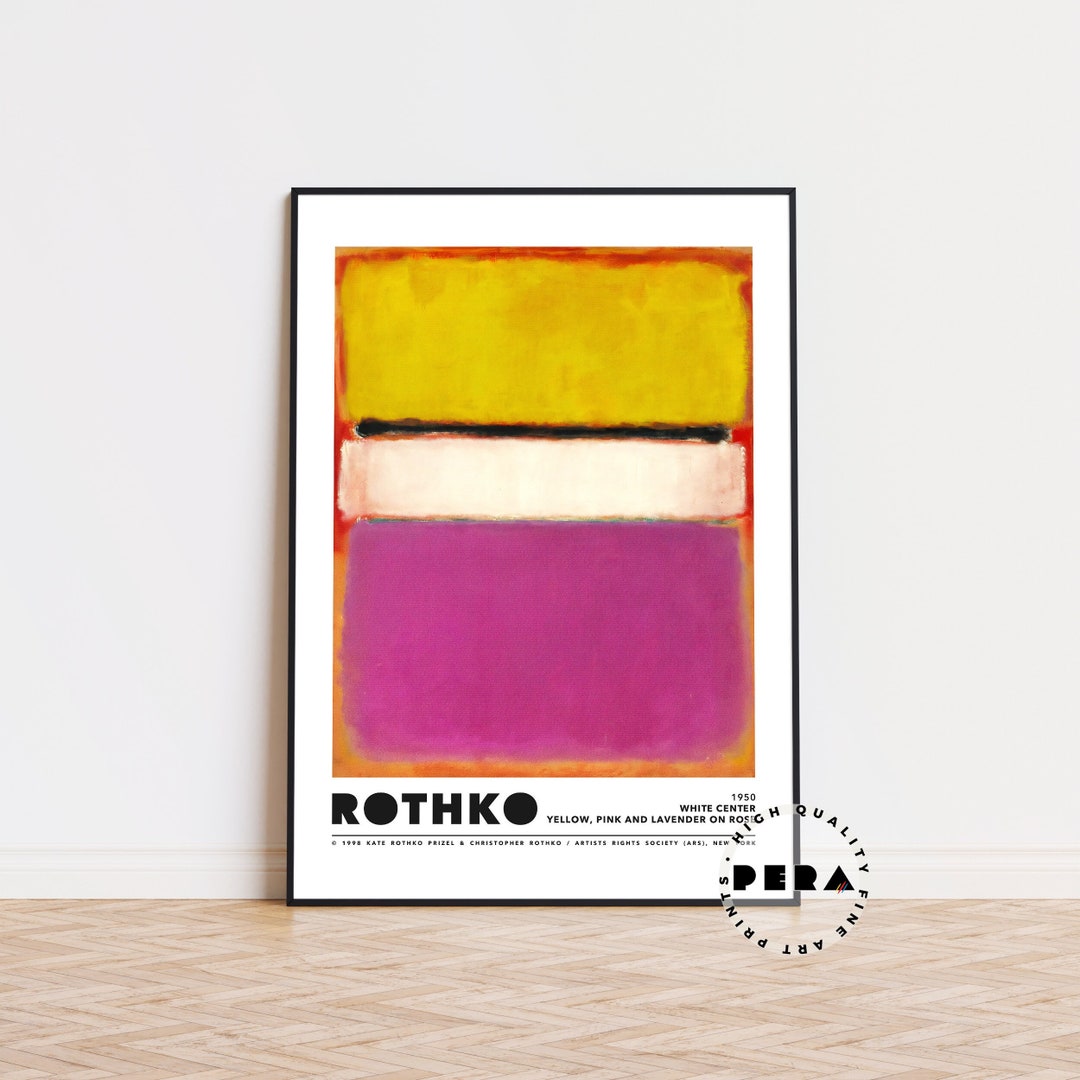 Mark Rothko Exhibition Poster, Mark Rothko Art Poster, Museum Print ...