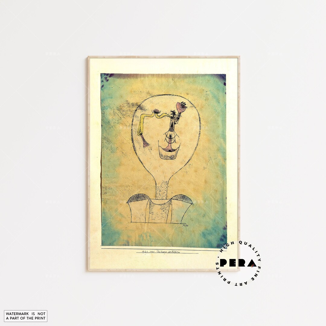Paul Klee, the Beginnings of a Smile, Exhibition Poster, Bauhaus Poster ...