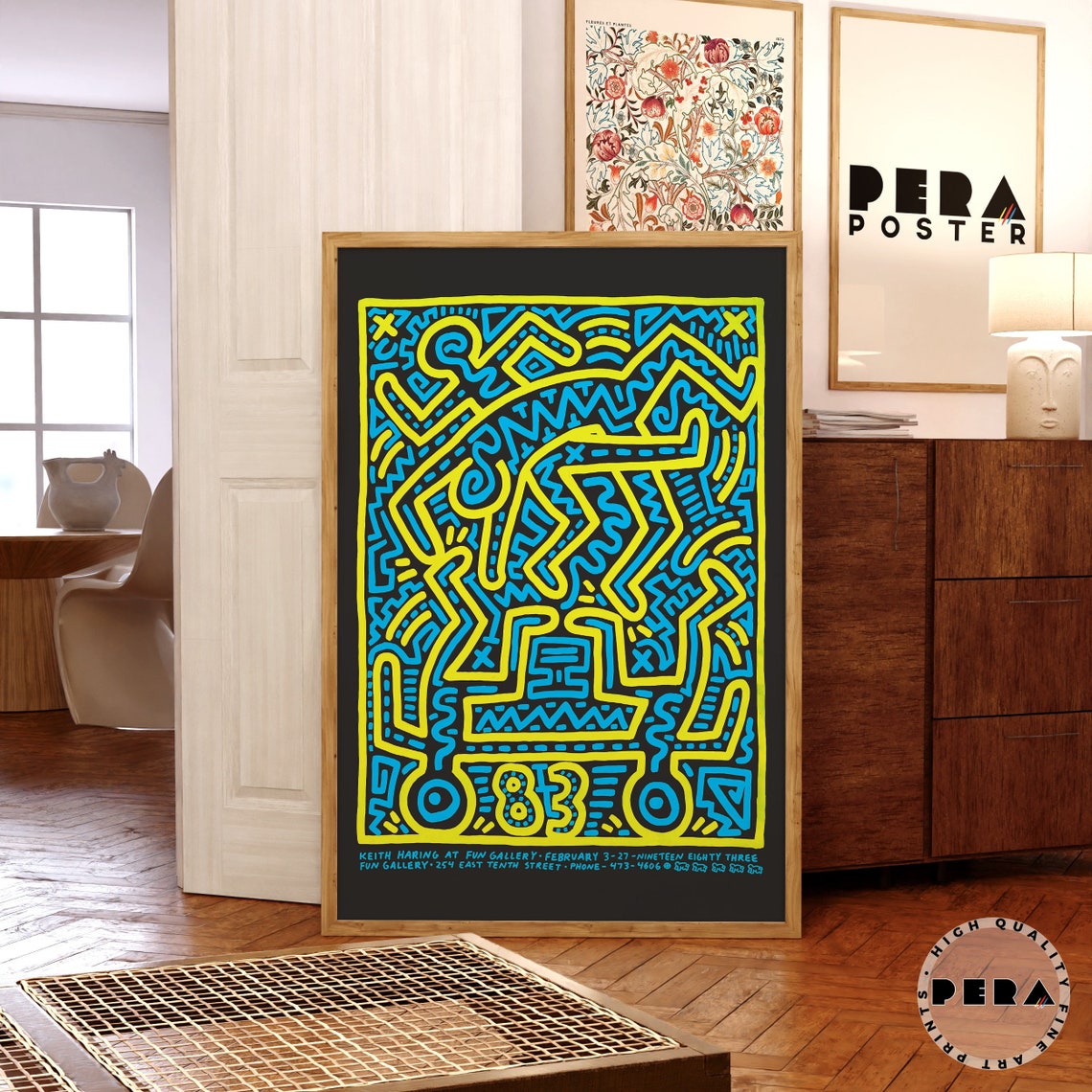 Keith Haring Fun Gallery Poster Modern Art Print Pop Art | Etsy