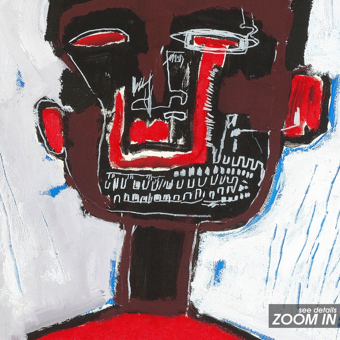 Jean Michel Basquiat Self-portrait 1984 Basquiat Print - Etsy