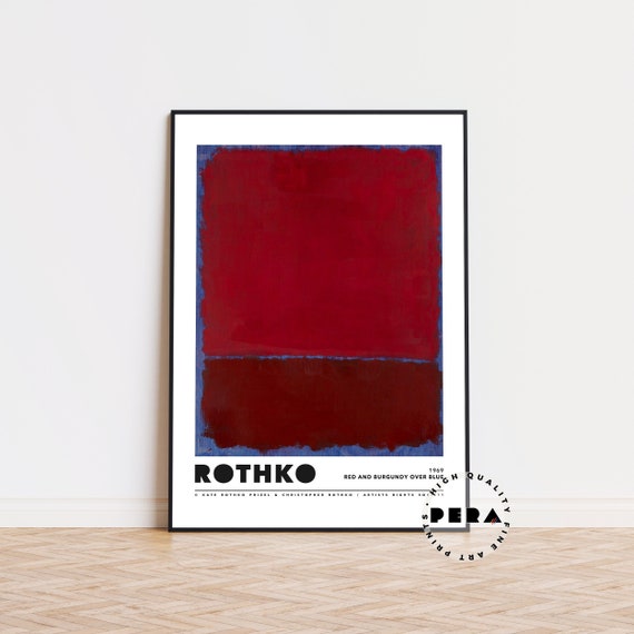 Mark Rothko Exhibition Poster Mark Rothko Art Poster Museum | Etsy