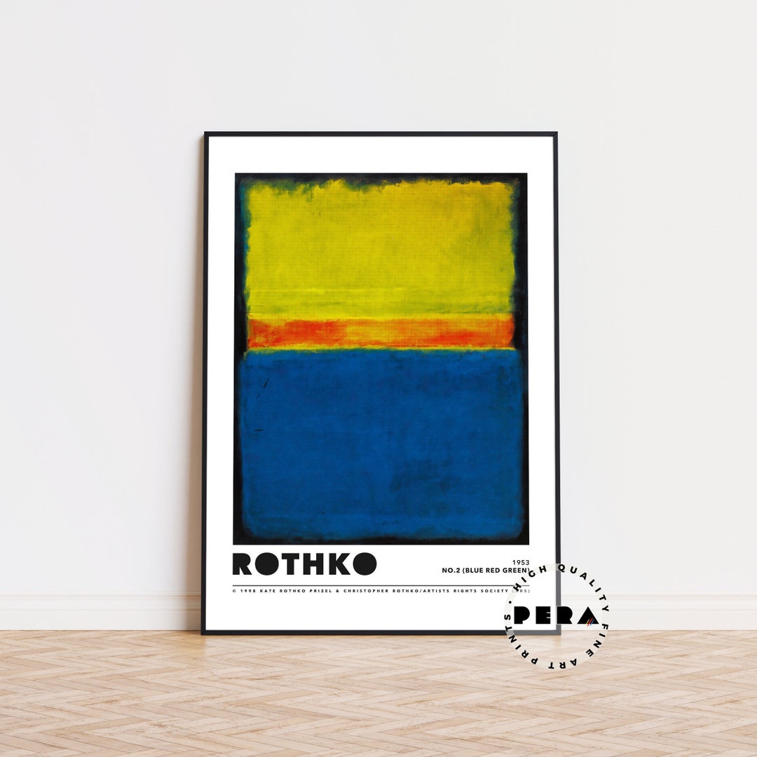 Mark Rothko Exhibition Poster, Mark Rothko Art Poster, Museum Print ...
