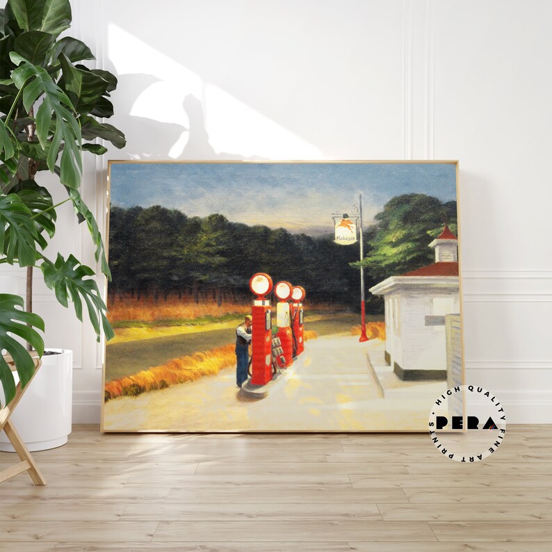 Edward Hopper Gas 1940 Poster Exhibition Poster Vintage - Etsy