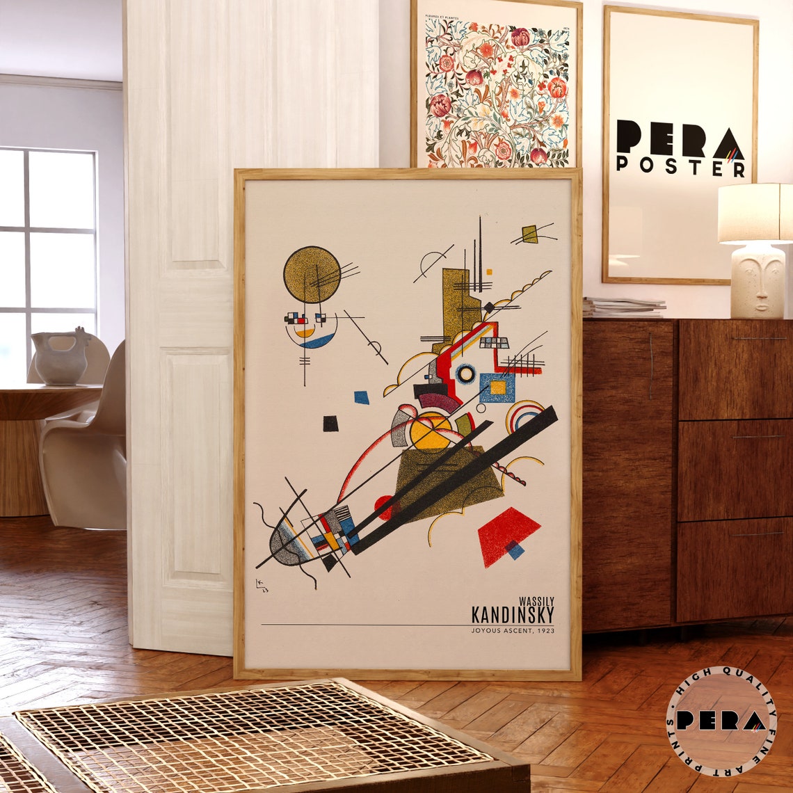 Kandinsky - Joyous Ascent Poster, Wassily Kandinsky Print, Exhibition ...