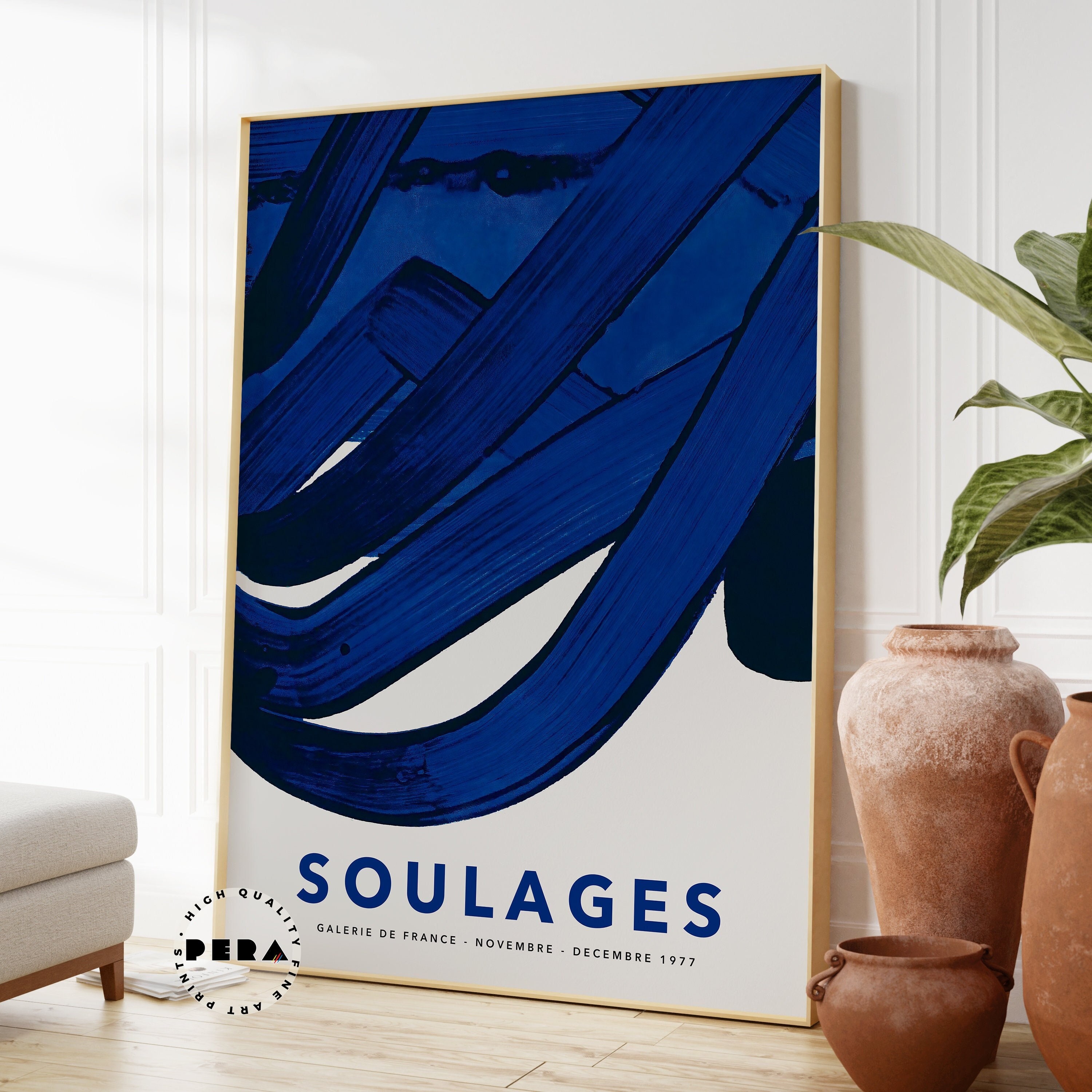 Soulages Poster Pierre Soulages Modern Poster Minimalist - Etsy