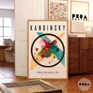 Kandinsky - Circles in a Circle, Wassily Kandinsky Print, Exhibition ...
