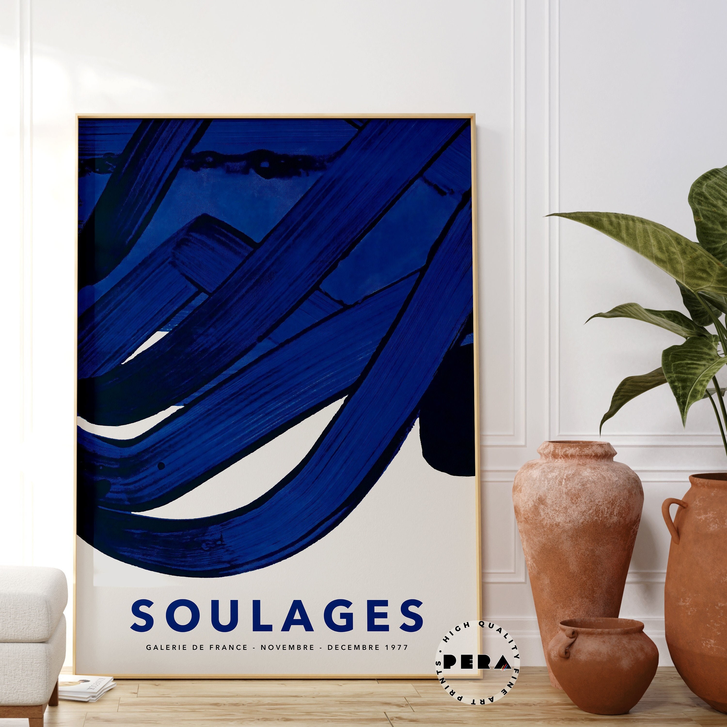 Soulages Poster Pierre Soulages Modern Poster Minimalist - Etsy