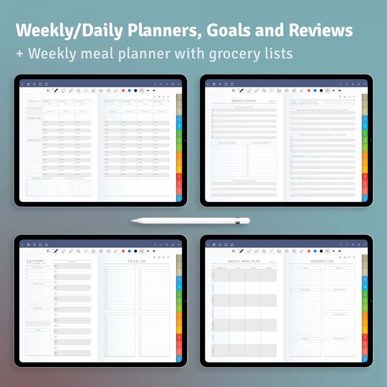 The Ultimate Digital Monthly Planner for Goodnotes, Notability ...