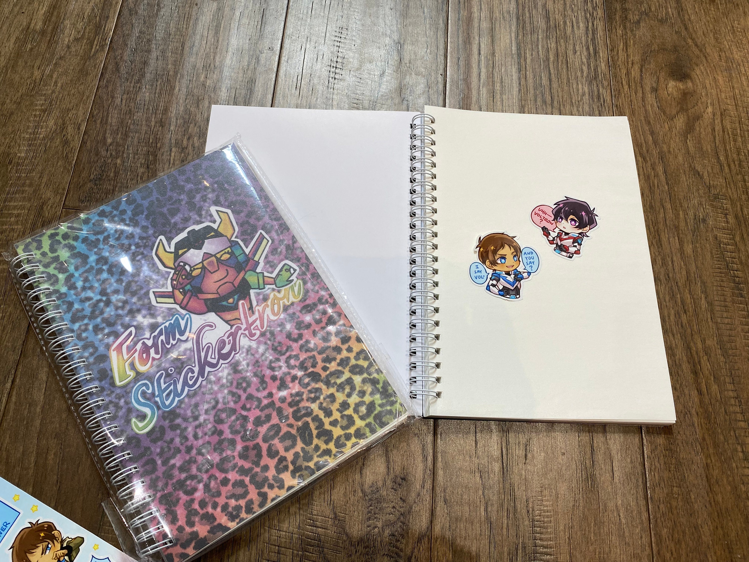 Form Stickertron Reusable Sticker Book Voltron - Etsy