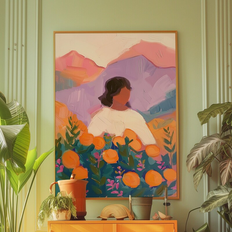 Orange Poster - Etsy
