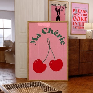 Cherry Poster: 70s Retro Psychedelic Wall Art (digital Download) - Etsy