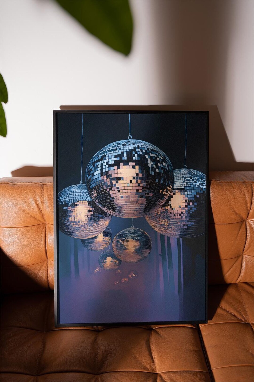Disco Ball Poster, Halloween Wall Art, Spooky Print, Creepy Poster ...
