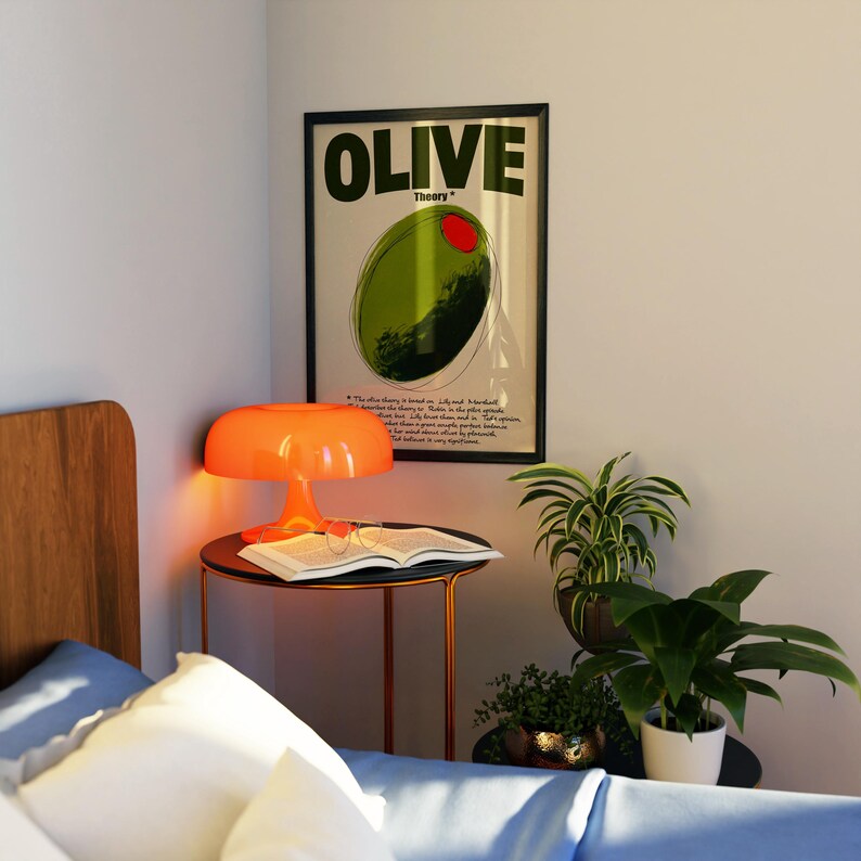 Olive Theory Print: Minimal Olive Poster, TV Inspired Wall Art, Modern ...