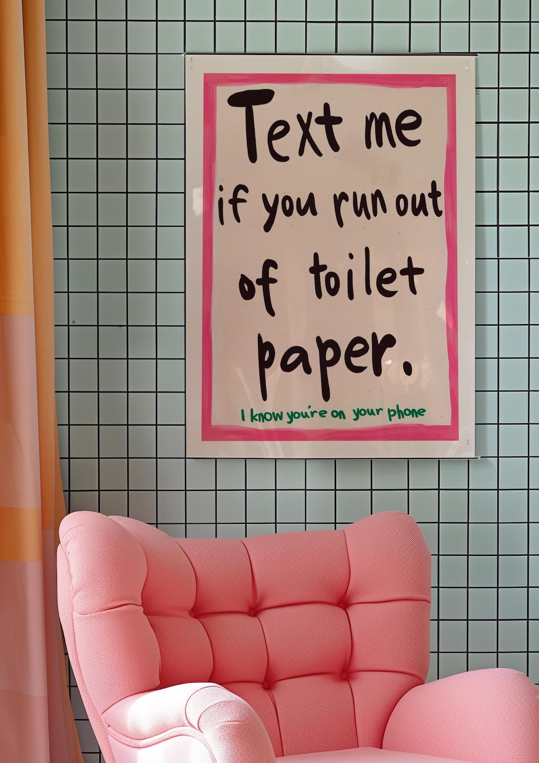 Bathroom Wall Decor, Humorous Posters, Funny Bathroom Art, Typography ...