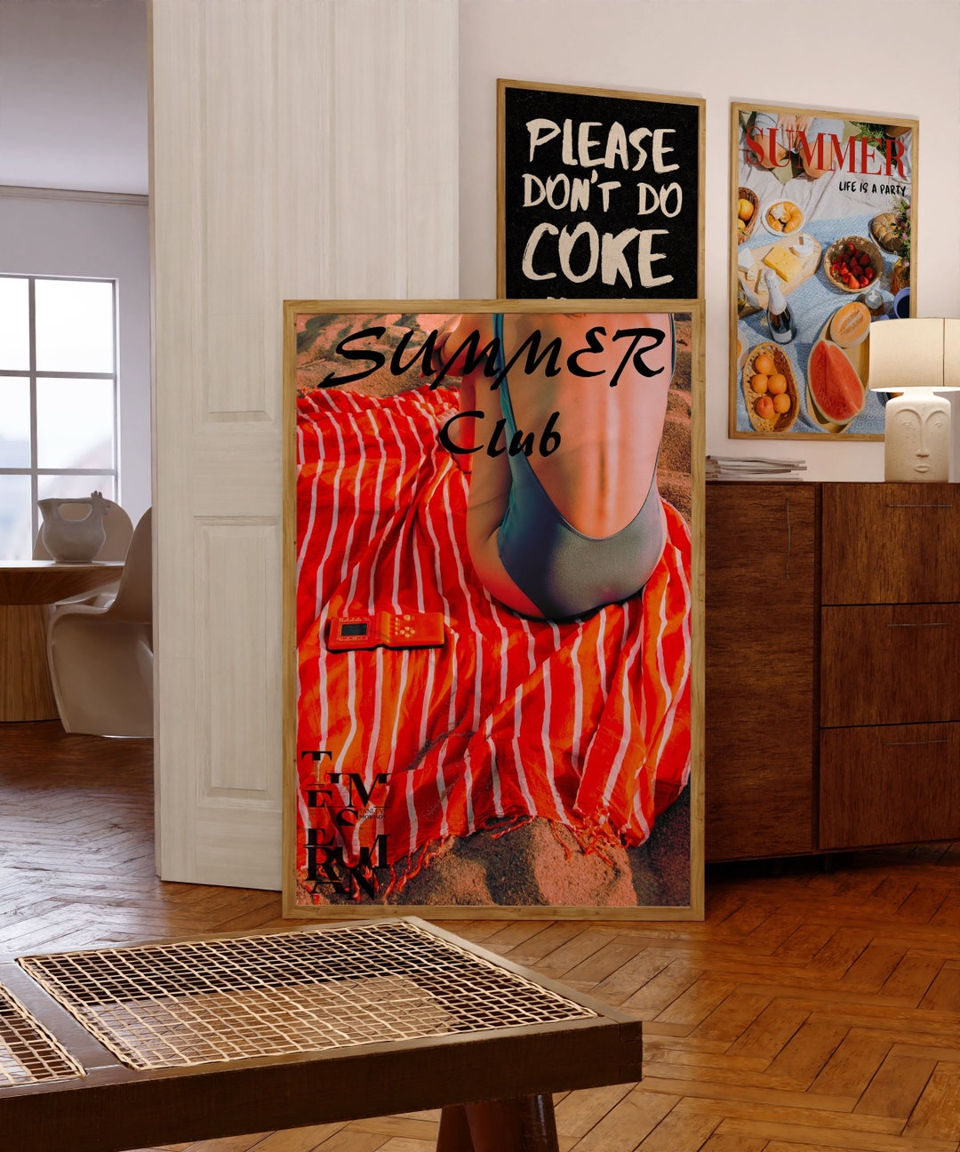 Vogue Magazine Poster, 70s Poster, Red Wall Art, Trendy Poster, Vintage ...