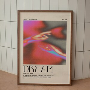 Dream Poster, Retro Wall Art, 70s Poster, Psychedelic Art, Trippy Art ...