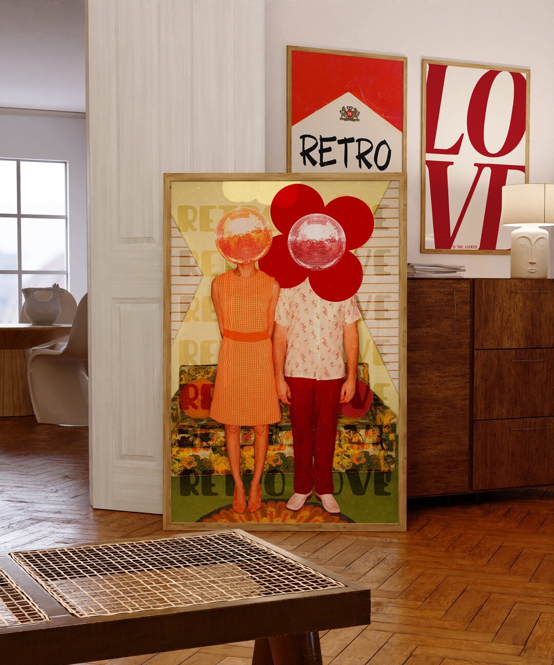 Retro Love Magazine Poster: 70s Psychedelic Wall Art (digital Download ...