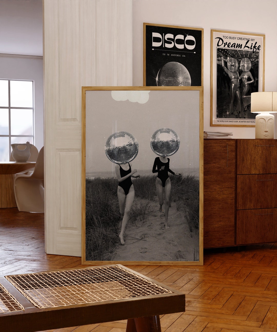 Disco Ball Poster: 70s Retro Party Art (digital Download) - Etsy