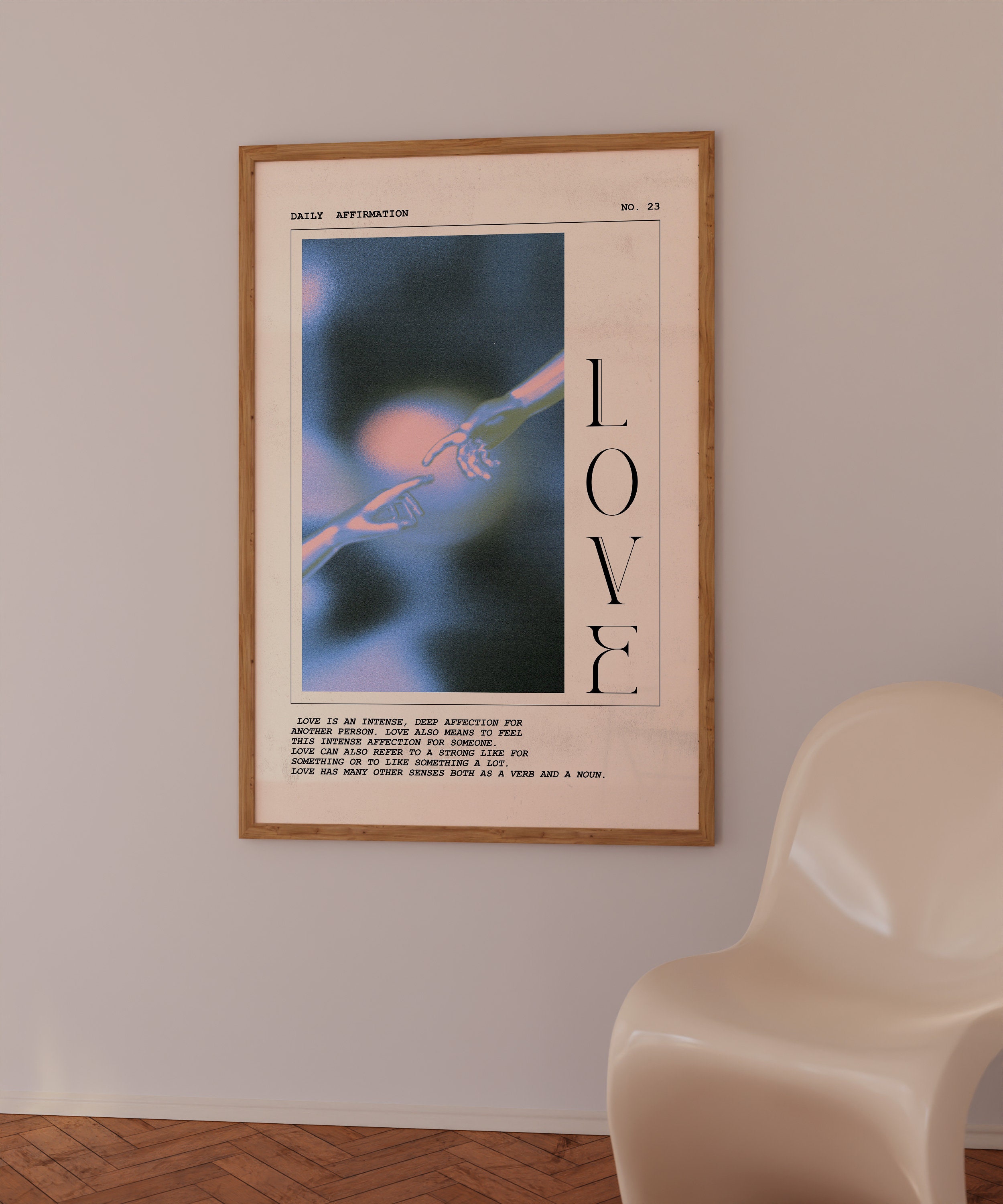 Love Poster Psychedelic Art Retro Wall Art Aura Poster - Etsy