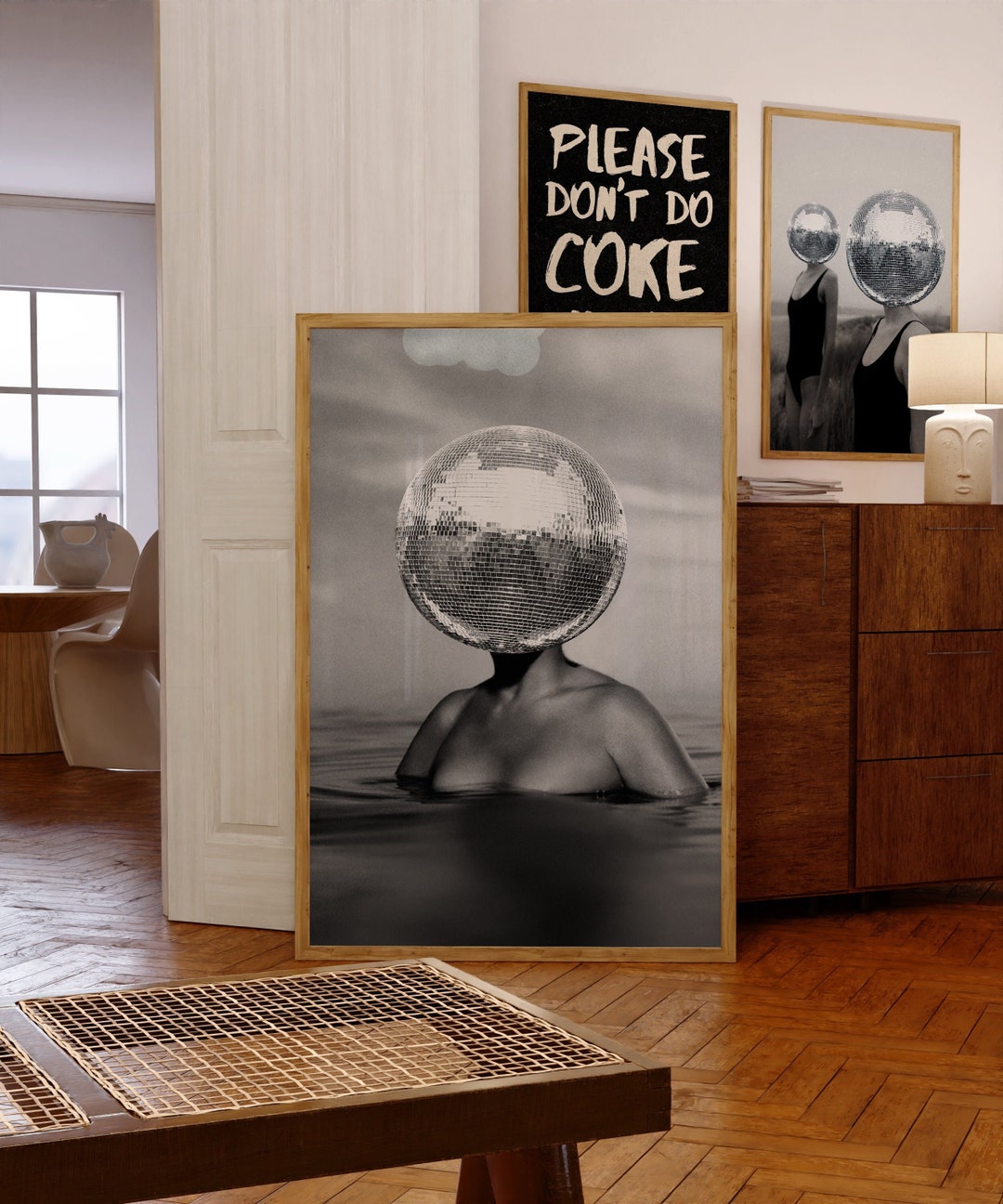 Disco Ball Poster: 70s Retro Party Art (digital Download) - Etsy