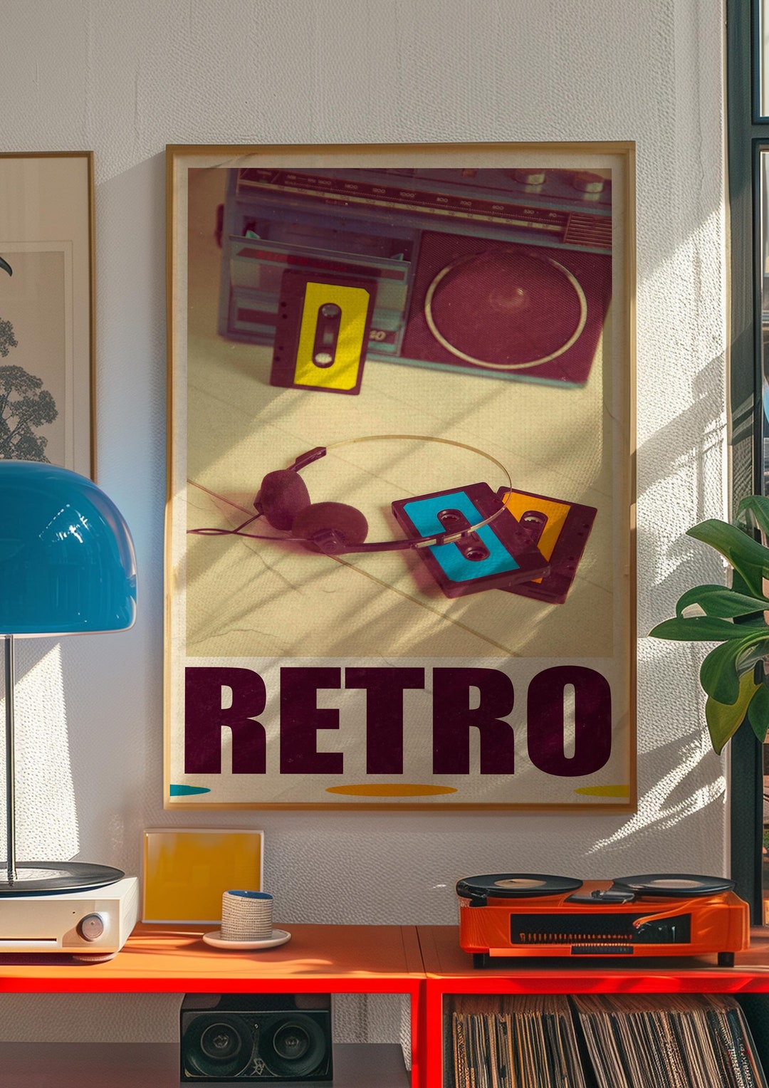 Retro Club Poster, Black Wall Art, Y2K Wall Decor, Vintage Poster ...