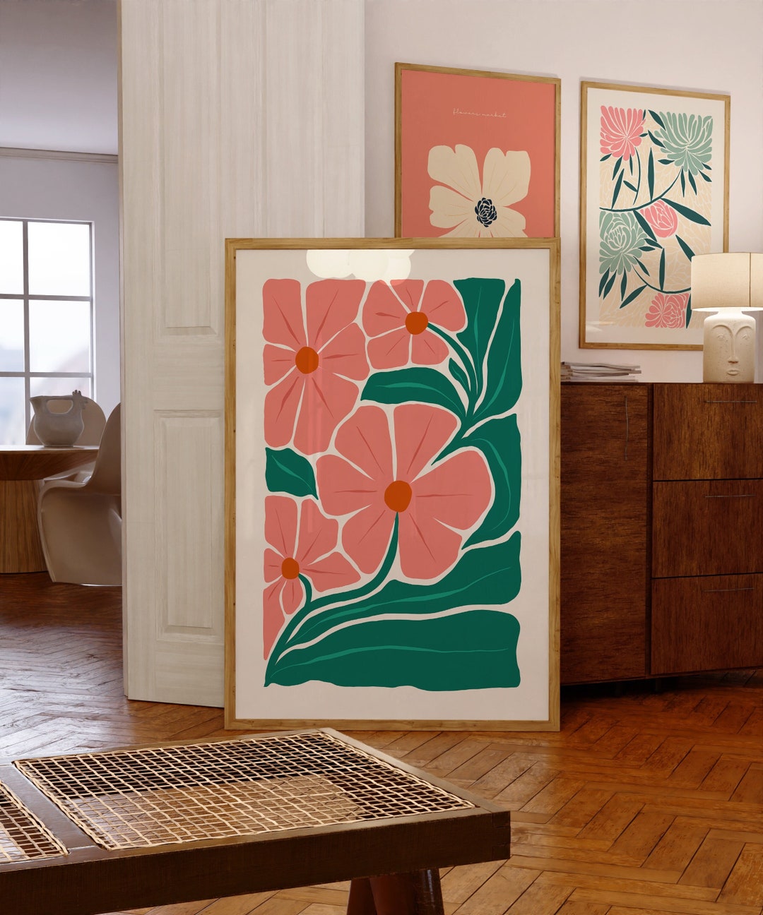 Retro Flower Power Print: 70s Floral Wall Art (digital Download) - Etsy