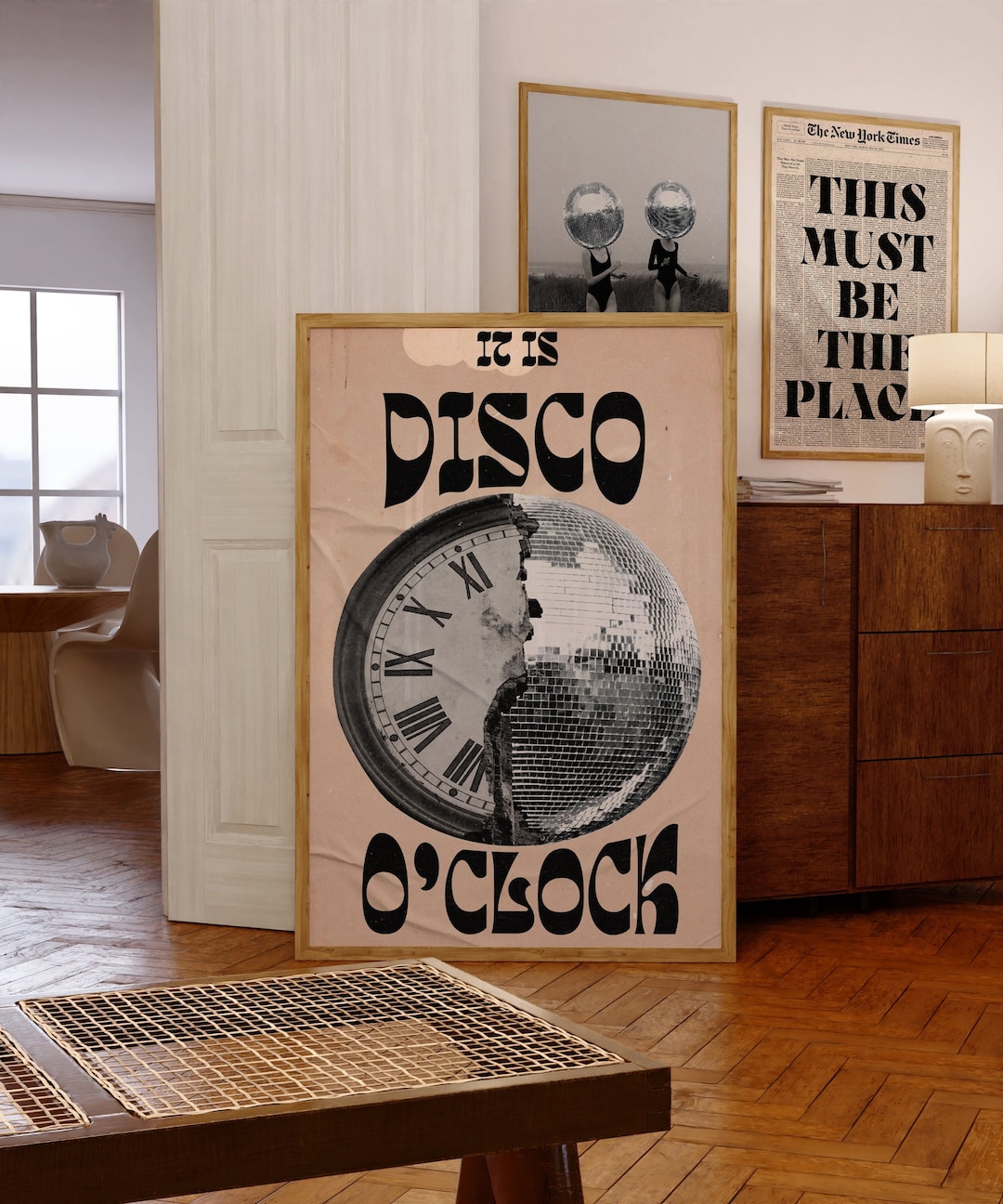 Party Poster, 70s Wall Art, Trendy Wall Art, Disco Ball Print ...