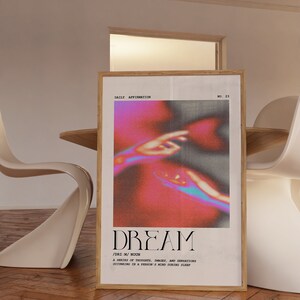 Dream Poster, Retro Wall Art, 70s Poster, Psychedelic Art, Trippy Art ...