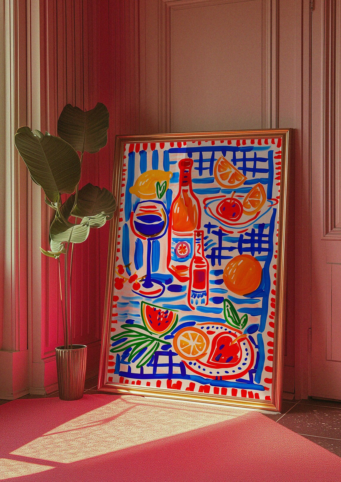 Kitsch Food Poster: Psychedelic Kitchen Wall Art - Etsy