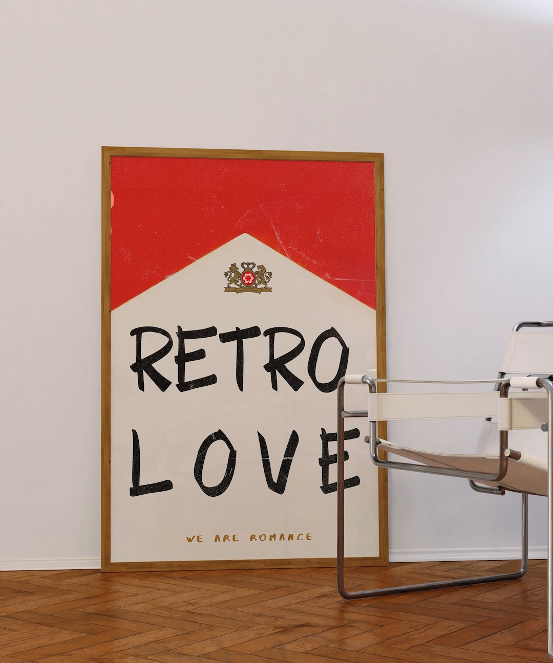 Retro Love Poster: 70s Style Wall Art - Etsy