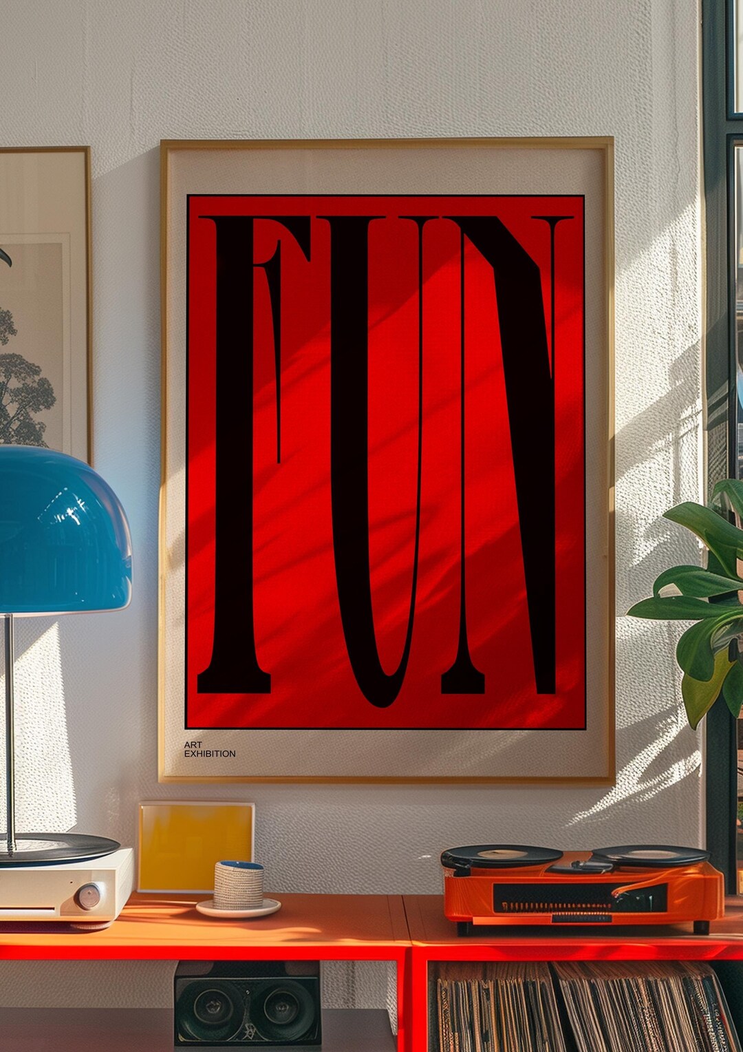 Fun Poster, Typography Poster, Red Wall Art, Trendy Quote Print ...