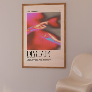 Dream Poster, Retro Wall Art, 70s Poster, Psychedelic Art, Trippy Art ...