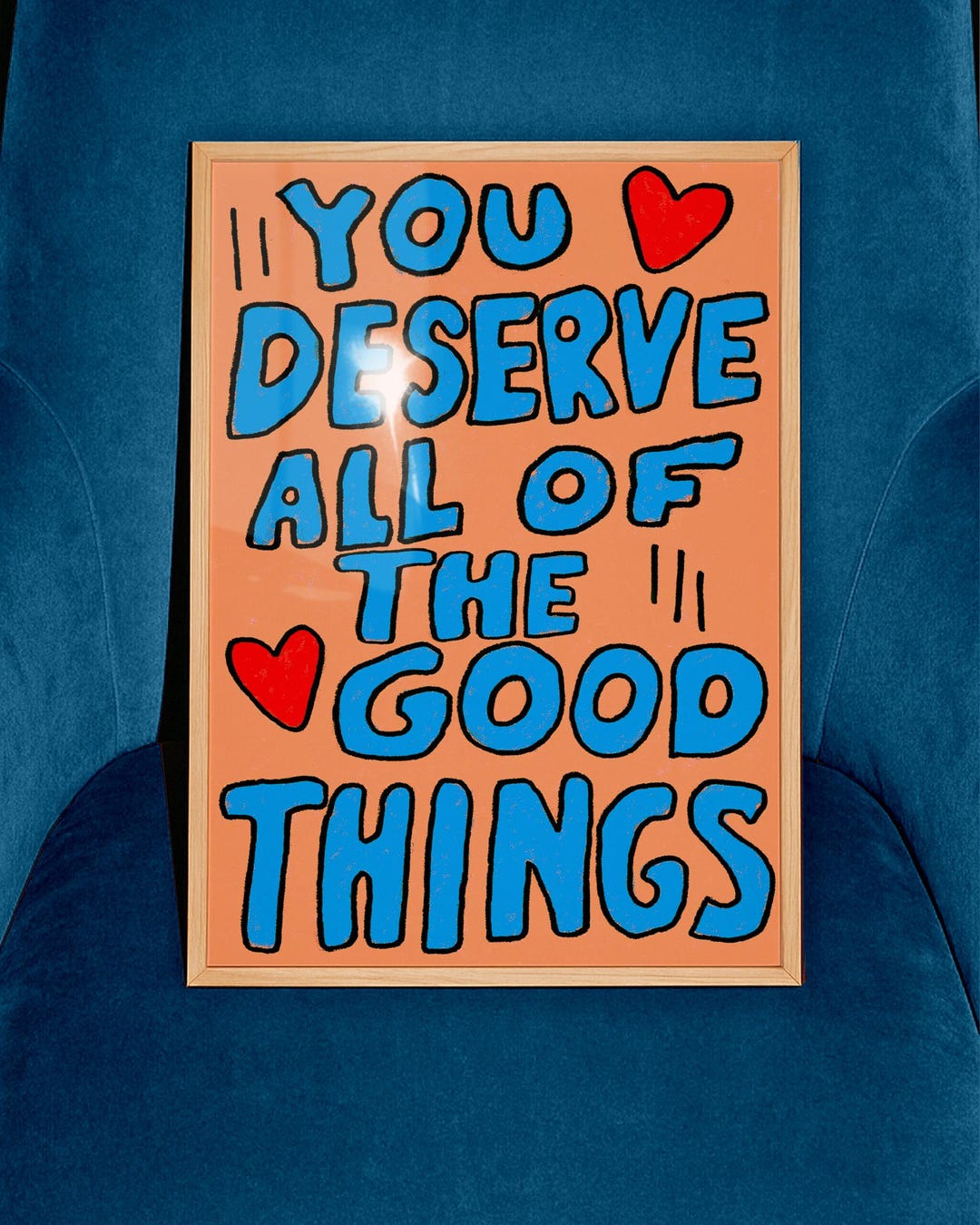 Positive Quote Poster: You Deserve Good Things, Retro Art (digital ...