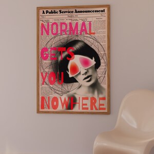 Psychedelic Eye Poster, Retro 70s Decor, Trippy Statement Art ...