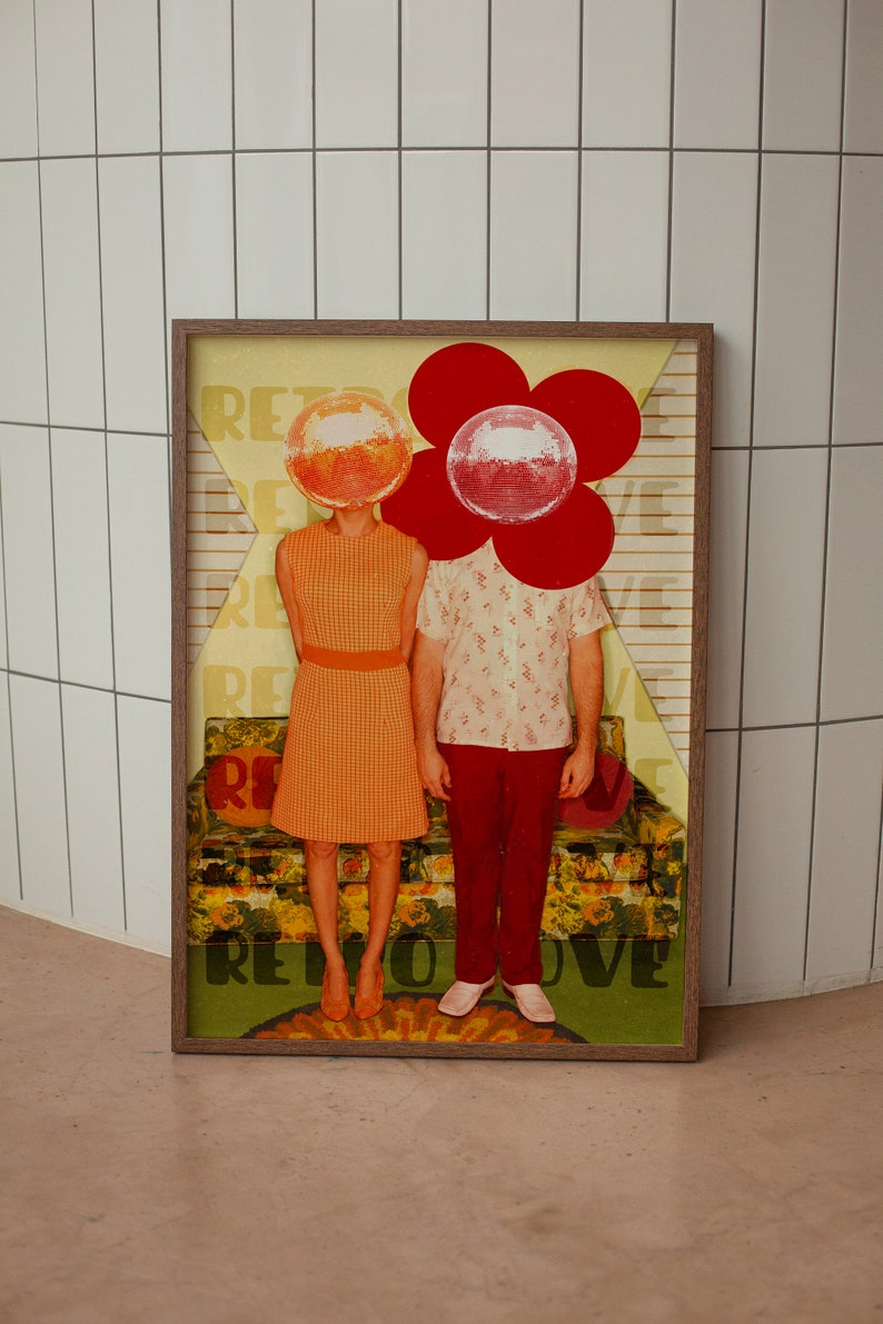 Retro Love Magazine Poster: 70s Psychedelic Wall Art (digital Download ...