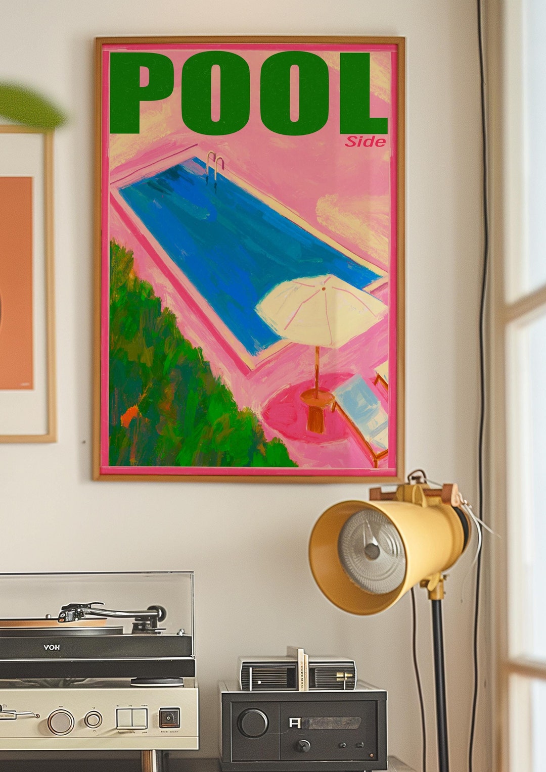 Swimming Pool Poster, Kitsch Aesthetic Art, Preppy Poster, Pool Poster ...