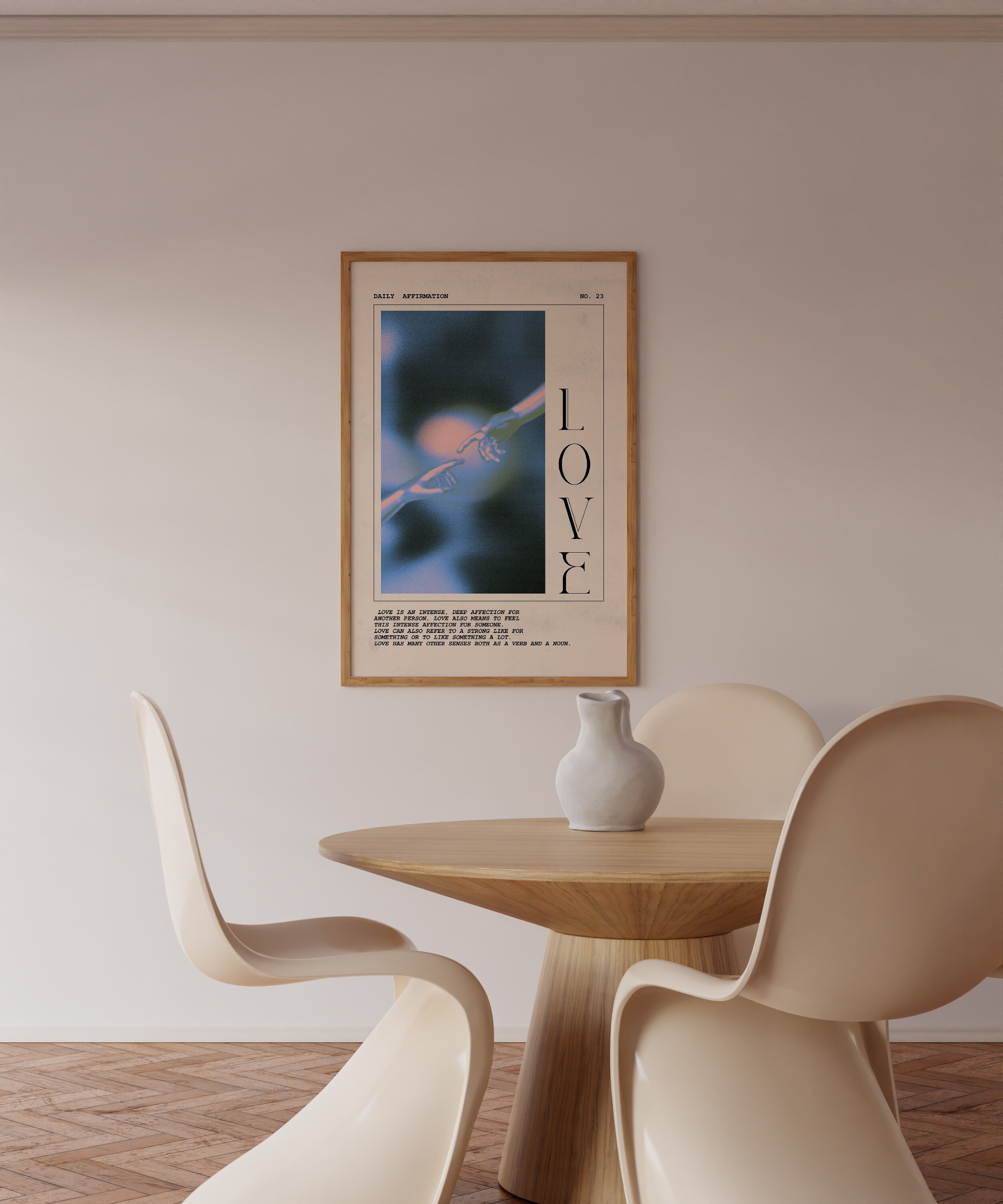 Love Poster Psychedelic Art Retro Wall Art Aura Poster - Etsy