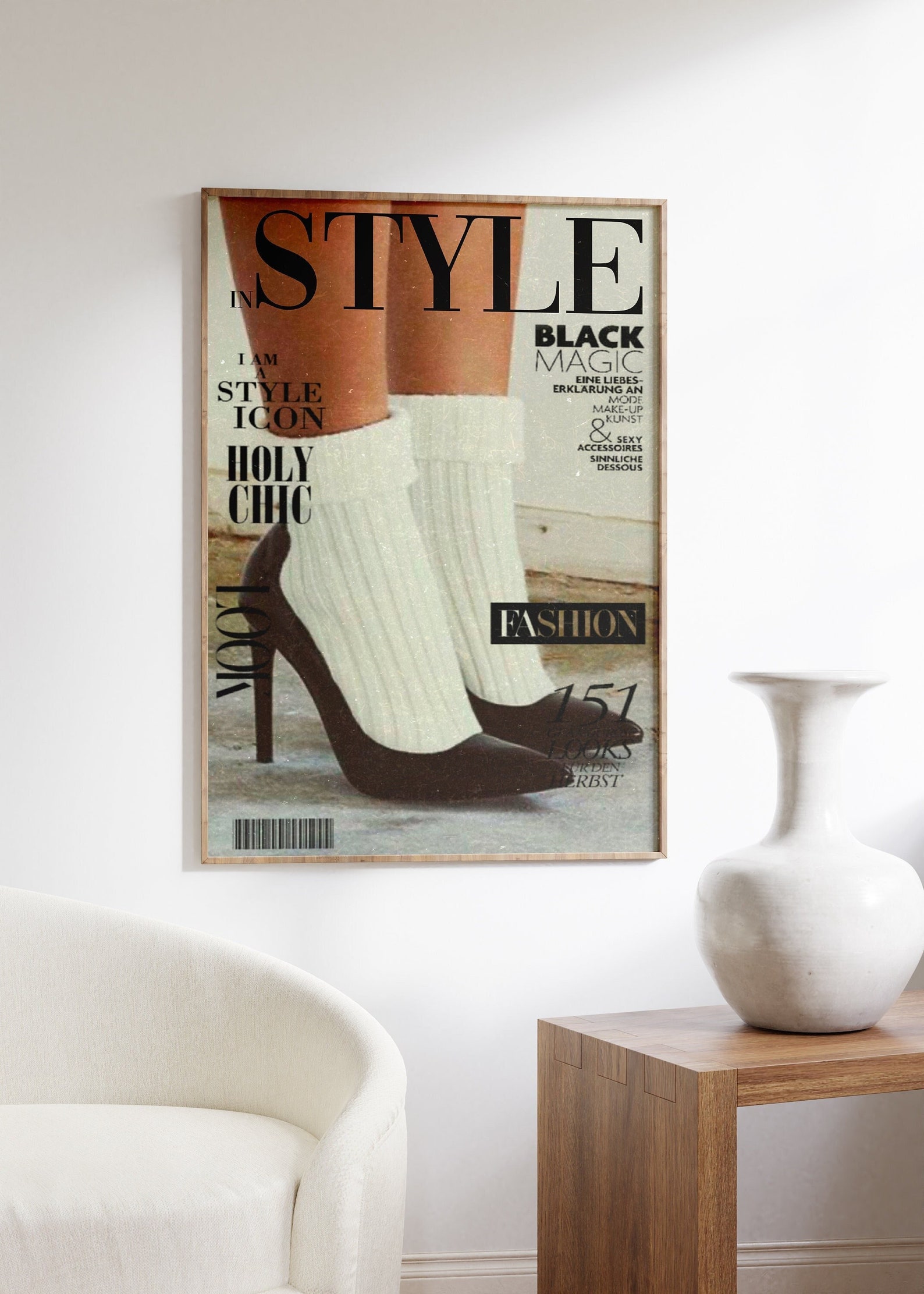 70s Style Magazine Cover Print: Retro Fashion Poster - Etsy Canada