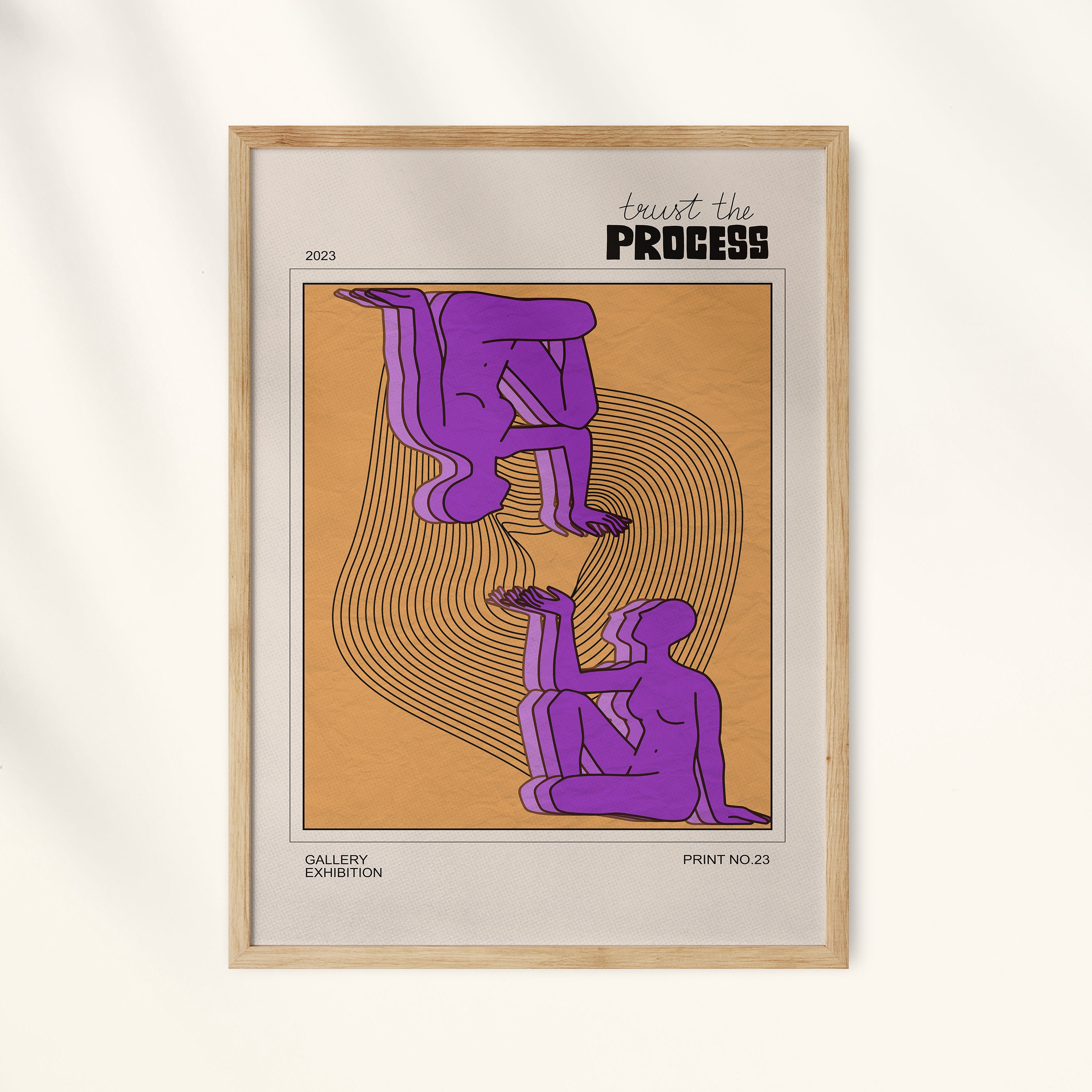 Retro Printable Poster 70s Psychedelic Downloadable Print - Etsy