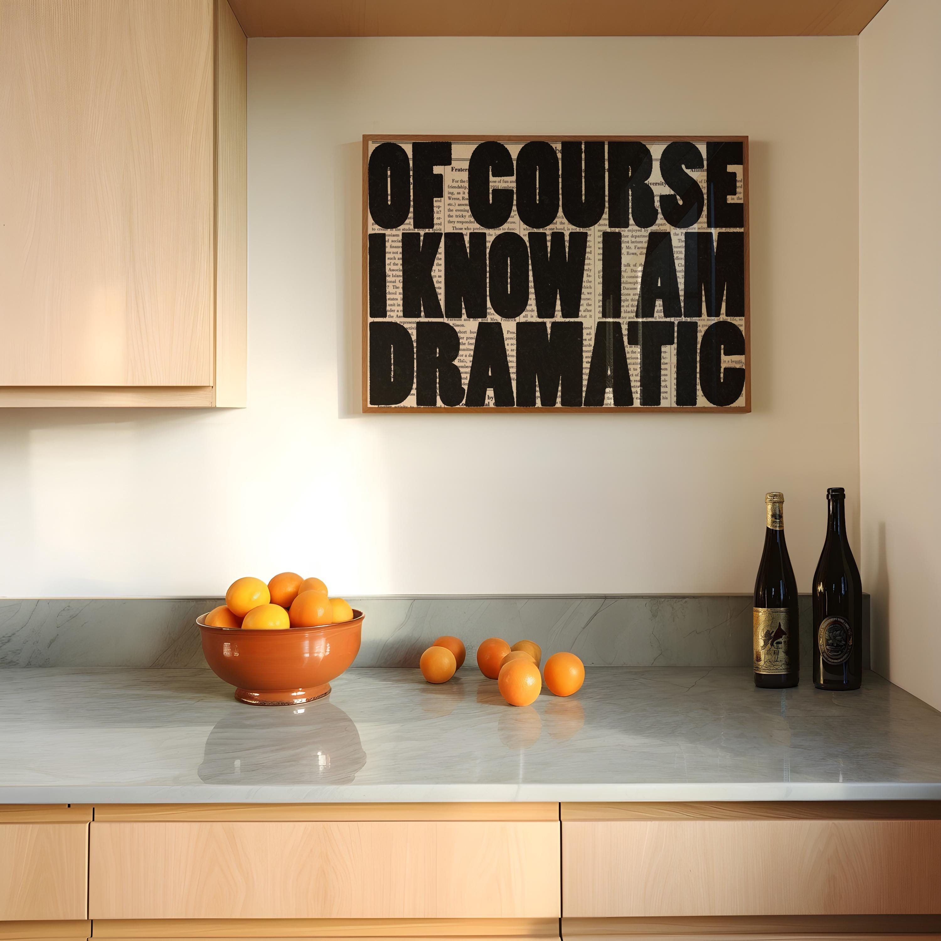 Dramatic Quote Poster: Vintage Newspaper Print (digital Download) - Etsy