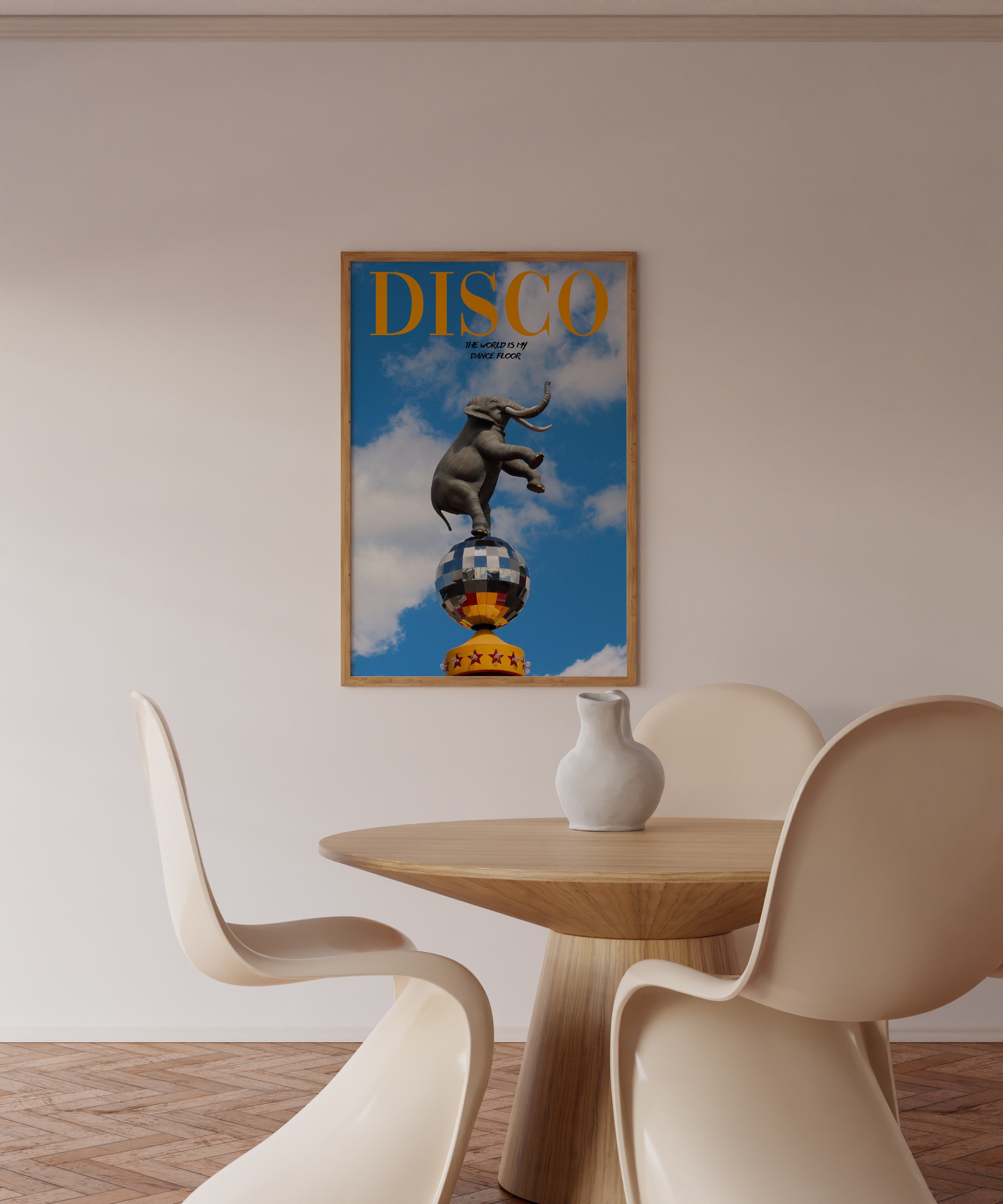 Disco Magazine Poster 70s Poster Blue Wall Art Disco Print - Etsy