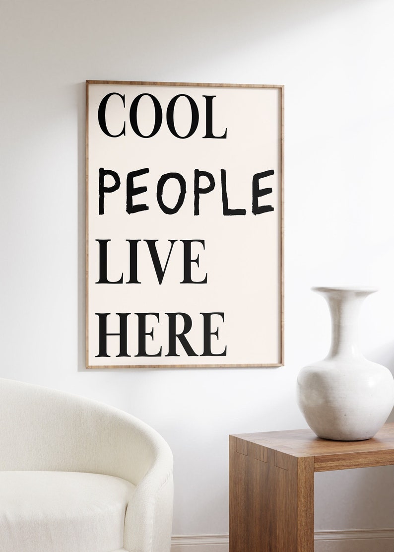 Typography Print, Wall Art Print, Psychedelic Wall Art, Above Bed Decor ...