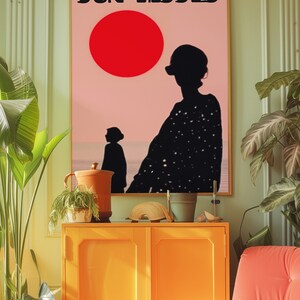 Verano Poster, 70s Poster, Orange Wall Art, Kitchen Poster, Summer ...