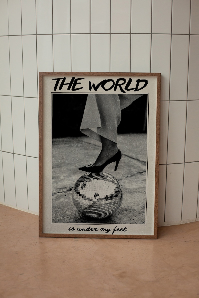 Disco Ball Poster: 70s Retro Psychedelic Wall Art (digital Download) - Etsy